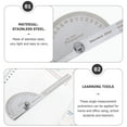 ROMANSENTIAL 1Pcs Round Head Protractor with Swing Arm for Accurate ...