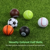 6 Pcs Assorted Golf Balls, Funny Golf Balls, Colored Golf Balls ...