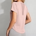 Basic Tees for Women Summer Short Sleeve Soft Breathable Workout Yoga ...