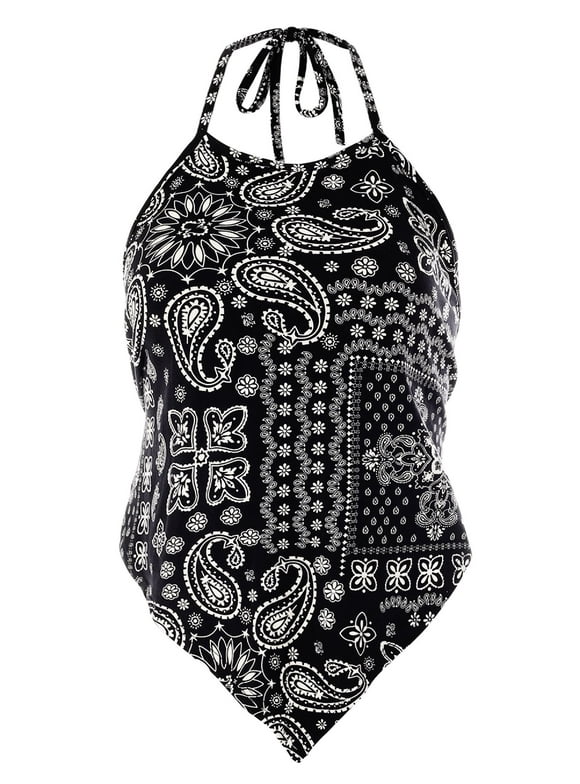 Bandana Print Tops Women