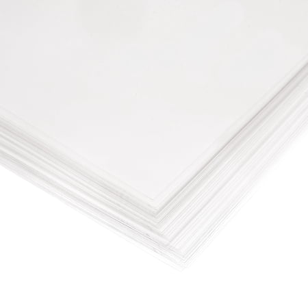 0.1mm Thick A4 Size Clear PVC Sheet 297mm x 210mm Transparent Rigid ...