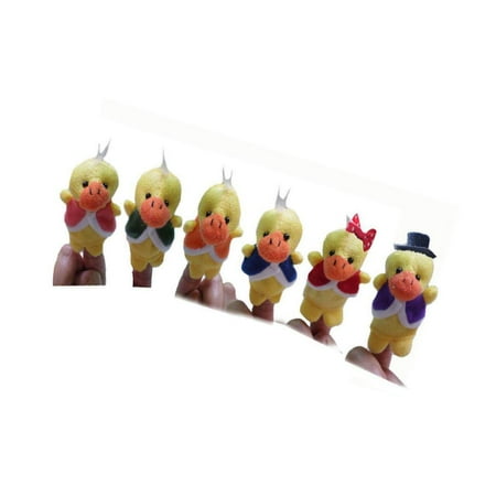 Set of 6pcs Finger Puppets - Six Little Fairy Tale Finger Ducks ...