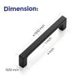 25 Pack Solid 4 Inch Hole Center Square Cabinet Pulls Drawer Hardware ...