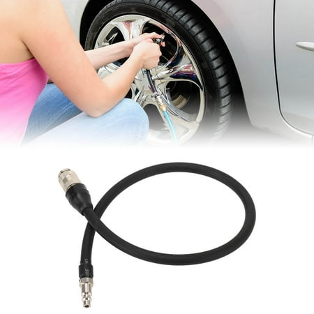Tire Inflator Extension Hose,Tube Tyre Pump Valve Air Rubber Hose Quick ...