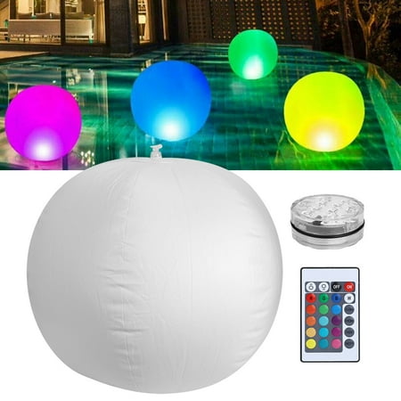 Floating Pool Light,Waterproof Folding 10LED Chip Swimming Pool Ball ...
