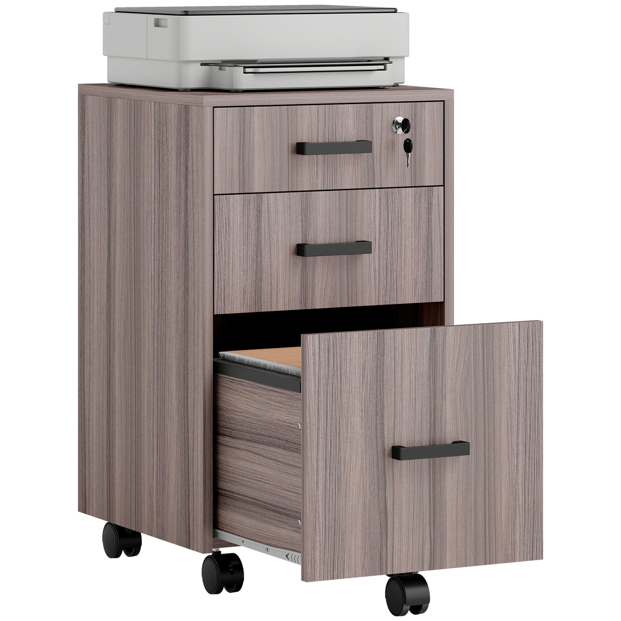 Click here for Homcom 3 Drawer File Cabinet With Hanging Bars For... prices