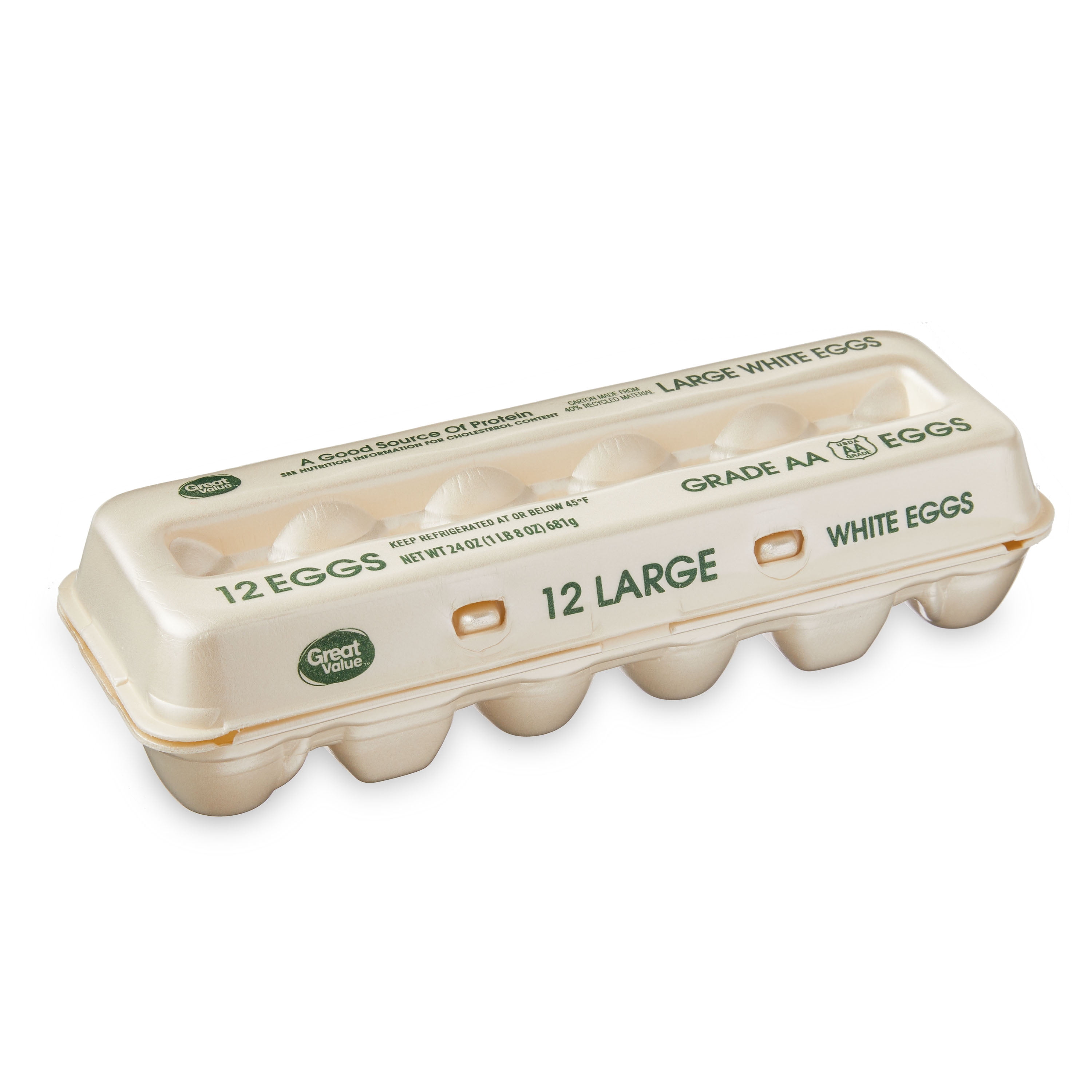 Great Value Large White Eggs, 12 Count – Walmart Inventory Checker ...