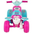 Hello Kitty 6V Girls' Electric Ride-On Bubble Quad, Pink, by Huffy ...