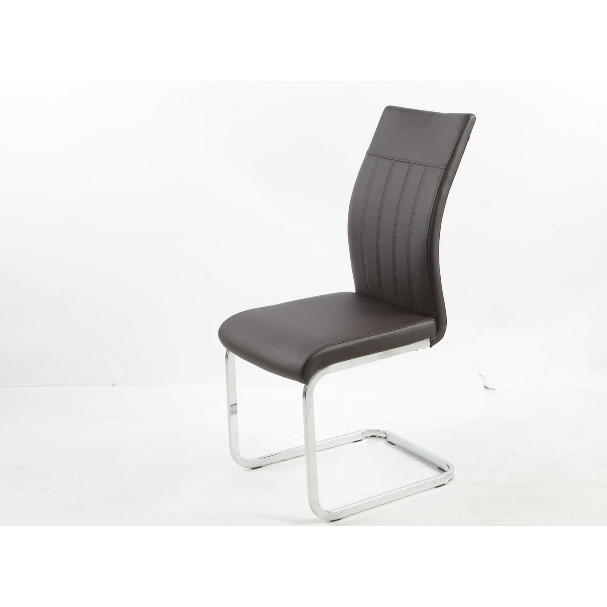 Click here for Aerys Robin Dining Chairs With Chrome Base In Brow... prices