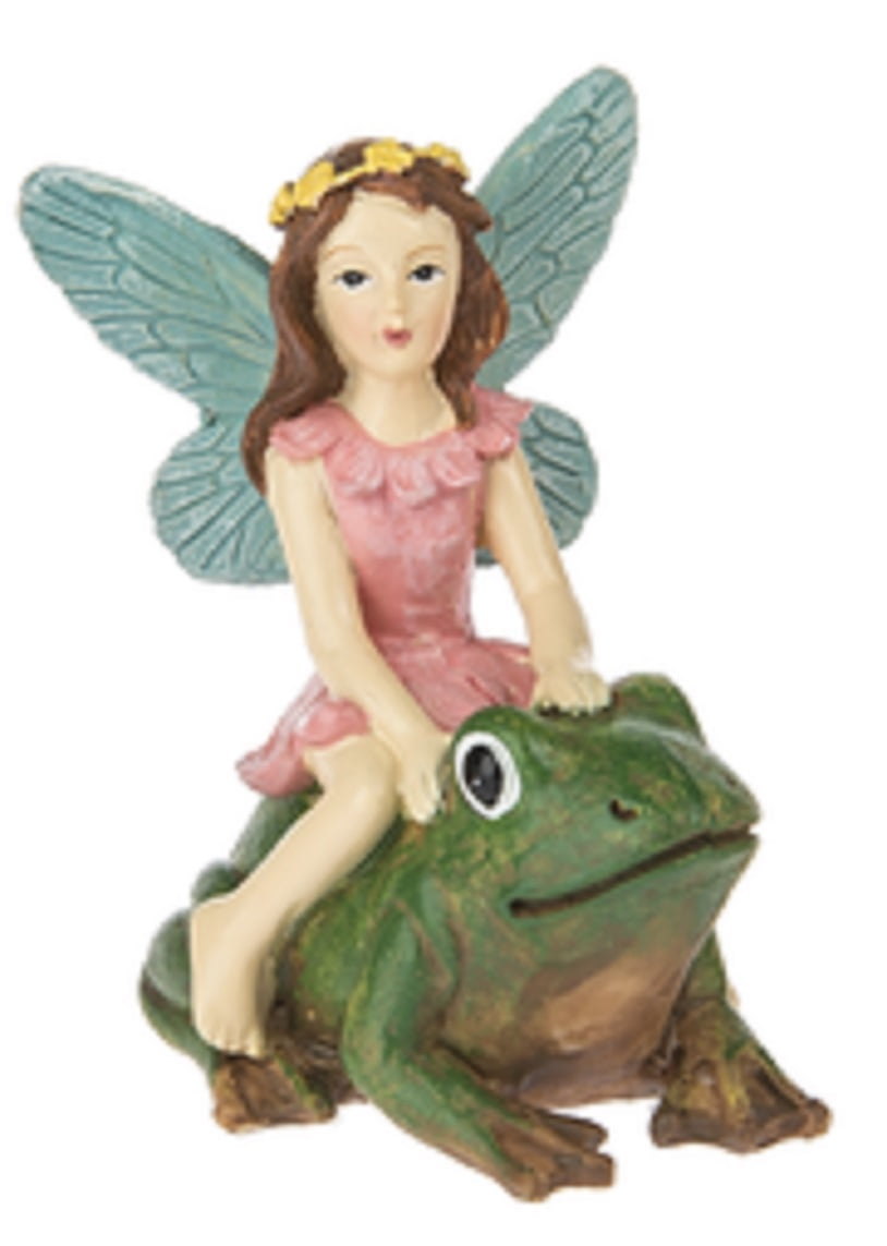Garden Fairy Riding a Frog Figure - By Ganz - Walmart.com