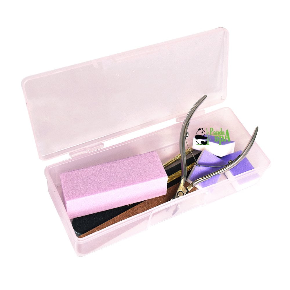 PandaSpa Large Portable Vip Clear Plastic Manicure Storage Toolbox ...