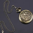 ManChDa Dragon Pocket Watches for Men Mechanical Copper Roman Numberals ...