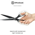 OfficeGoods Stainless Steel Scissors with Clear Acrylic Handle for Home ...