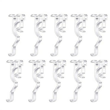 2.5 Inch CLEAR Valance Clips for Window Blind Valance (Pack of 10 ...