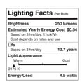 Better Homes & Gardens LED Vintage Light Bulb, G25 40W Eqv, Amber ...