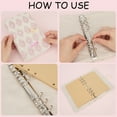 1pc A6 Cloth 6-Ring Loose Leaf Zipper Book Covers Binder Cover ...