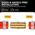 BDKWID-1/2" Pex Coupling, Pex Fittings, Heavy-Duty Brass Crimp Fittings ...