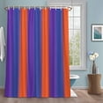Color Striped Gradient Shower Curtain for Bathroom, Modern Blue Purple ...