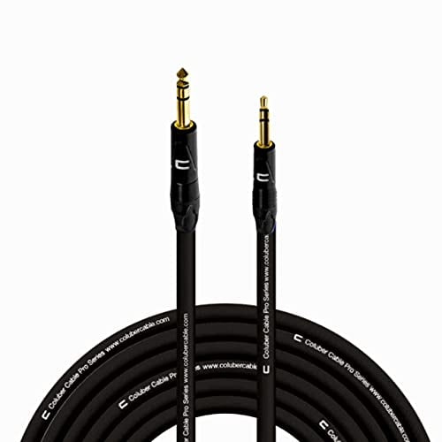 Coluber Cable 1/4" Balanced TRS Male to 3.5 TRS Male 35ft Audio ...
