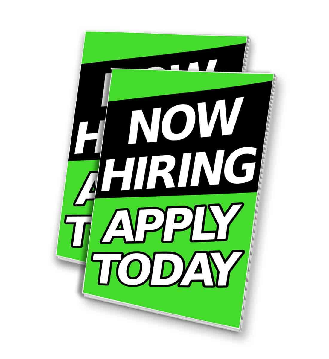 Now Hiring Apply Today (24" X 36") 4mm Corrugated Plastic Panel ...