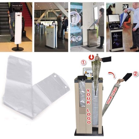 100 Pcs/Set 13 x 72cm/5.1 x 28.3inch Disposable Bag Transparent ...