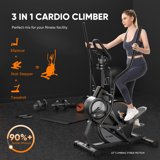 UPGO Pro 3 in 1 Elliptical Stepper Exercise Stride Cardio Climber ...