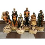 Skeleton Slayer Gothic Fantasy Skull Chess Set W/ Castle Board ...