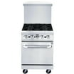 KoolMore 36 in. Professional 5-Burner Gas Range Stove Appliance, Stainless-Steel with Legs ...