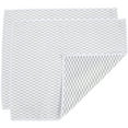 Casa Bella Microfiber Glass Cleaning Cloths, Honeycomb Texture, Black ...