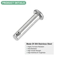 Uxcell 10-Pack Single Hole Clevis Pins, M5 x 25mm 304 Stainless Steel ...