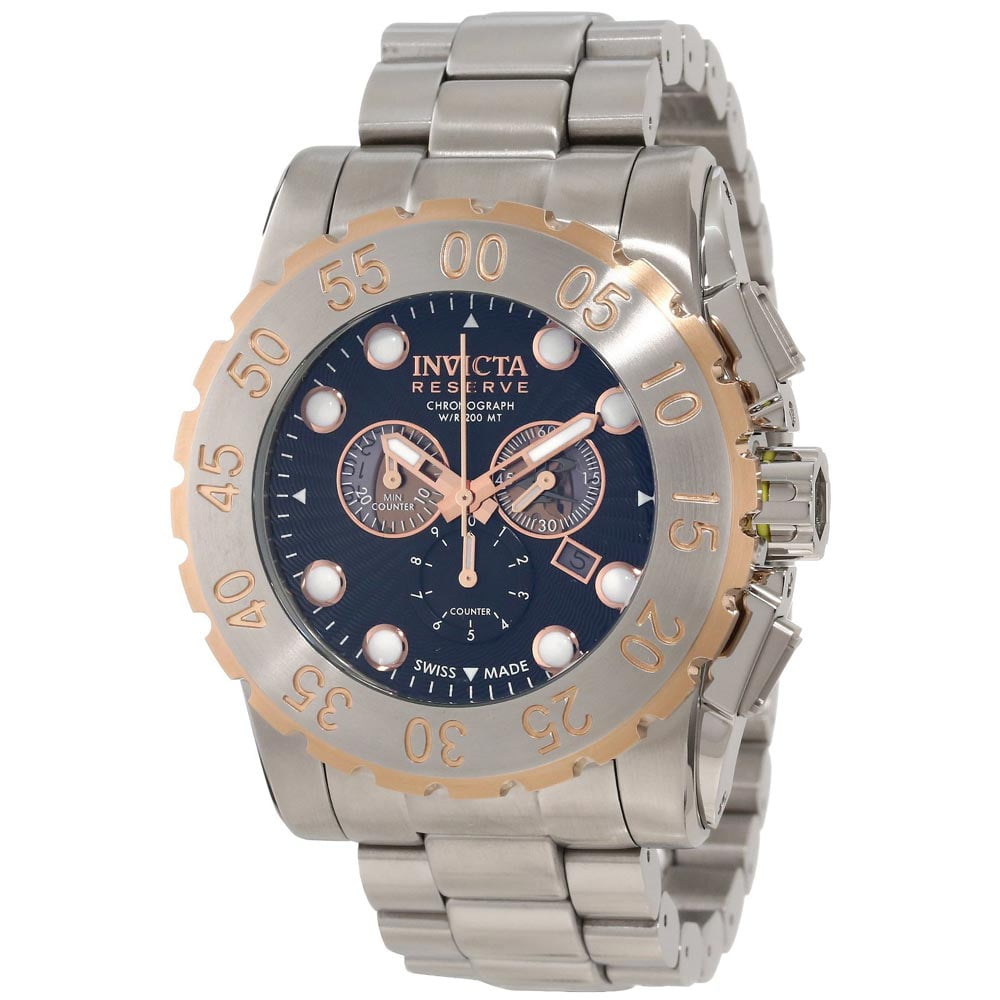 Invicta Men's 11024 Reserve Leviathan Diver Black Dial Chronograph Dive ...