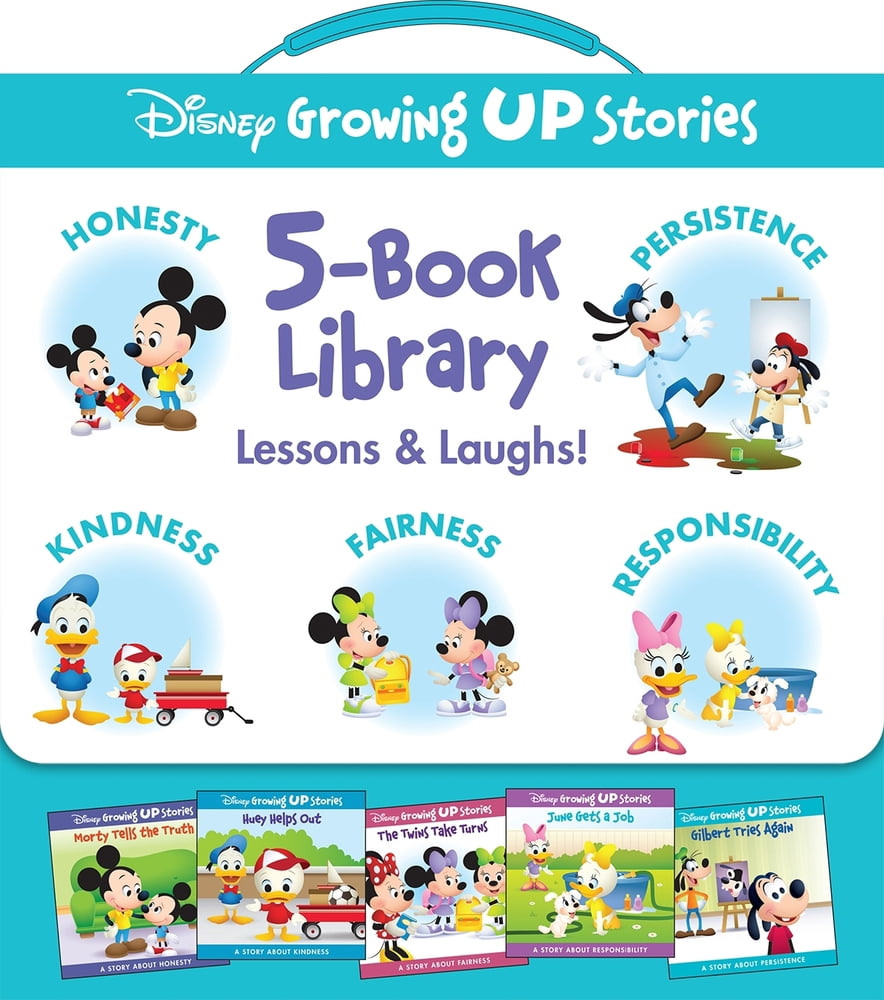 Pre-Owned Disney Growing Up Stories: 5-Book Library Lessons & Laughs ...