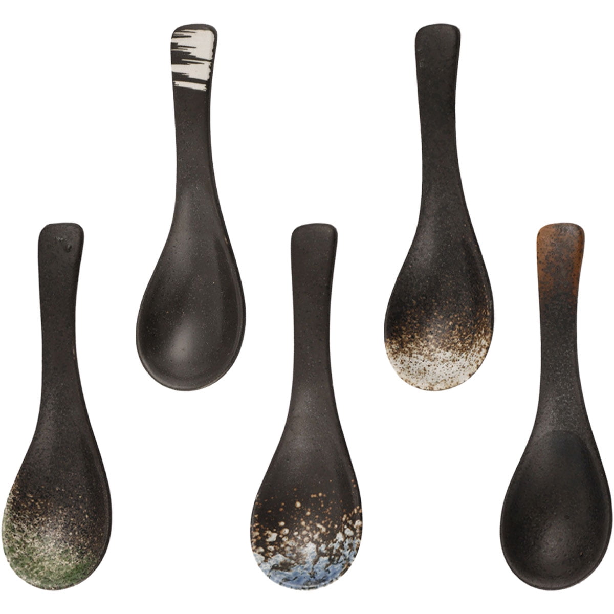 Click here for Taiwo 5-Piece Japanese Soup Spoon Set  Retro Soup... prices