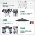 SANOPY 16'x16' Pop up Gazebo with 6-Sided Mosquito Netting, Patented ...