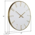 Viola Modern Round Gold Metal Wall Clock - Walmart.com