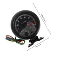 BESTYASH Black Car Tachometer Gauge with White Light Alarm Compatible ...
