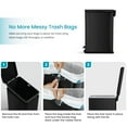 8 Gallon Slim Kitchen Trash Can with Soft Close Lid, Step Pedal, Bag ...