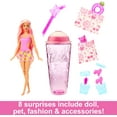 Barbie Pop Reveal Fashion Doll, Strawberry Lemonade Series, 8 Surprises ...