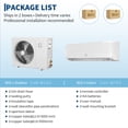 12,000 BTU Ductless Mini Split AC/Heating System,19 SEER2 Inverter Heat ...