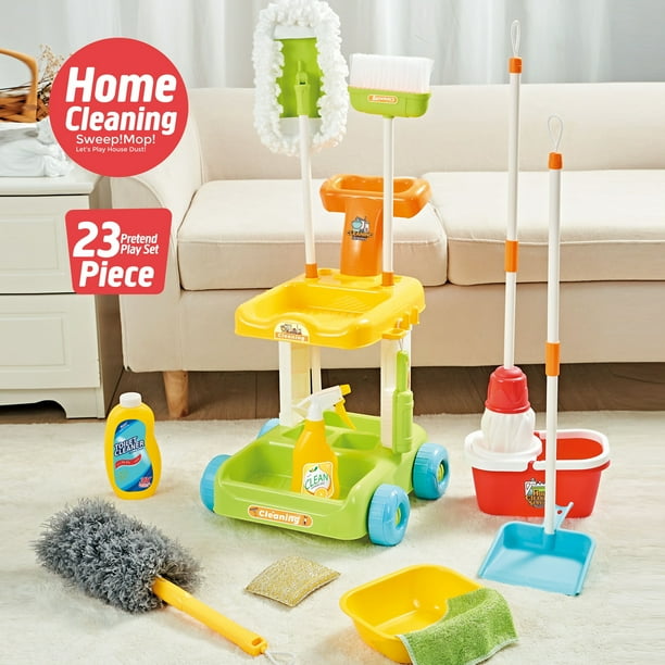 NETNEW Kids Cleaning Set Toys for Girls Boys 3-6 Years Pretend Play ...