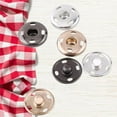 50 Sets Buttons Sew On Snaps Round Snaps Gold Snaps Suitable Elasticity ...