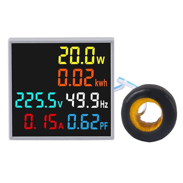 AC Display Meter AC50-300V 100A Voltage Power Frequency Electric Energy ...