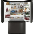 GE APPLIANCES PFE28KBLTS french door freestanding refrigerator ...