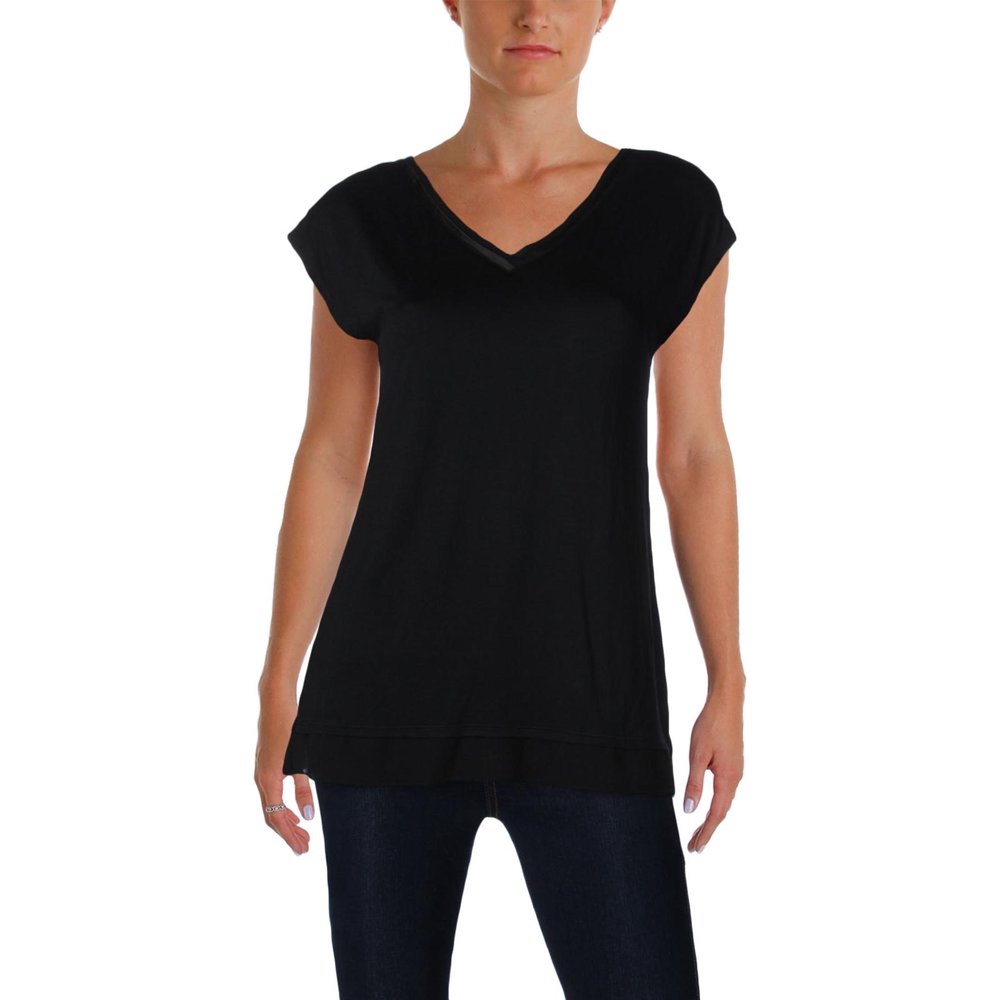 Marled Reunited - Marled Essentials Womens Double-V Illusion Casual Top ...