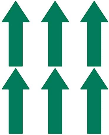 LiteMark Removable Matte Finish Green Large Wide Arrow Decal Vinyl ...
