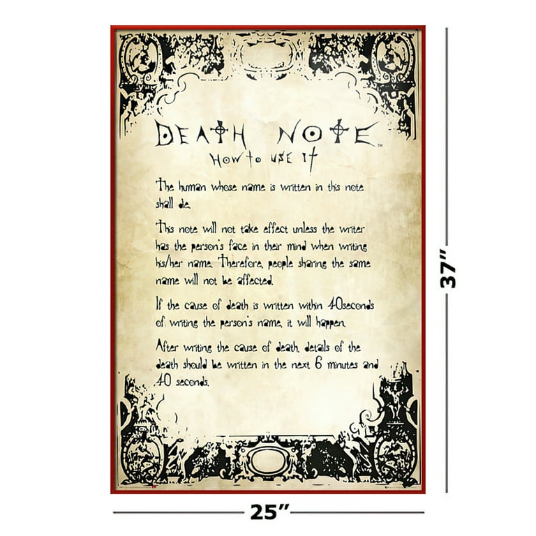 Death Note Instructions 3