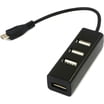 Micro USB OTG 4 Port Hub Power Charging Adapter Cable Supports OTG Hot ...