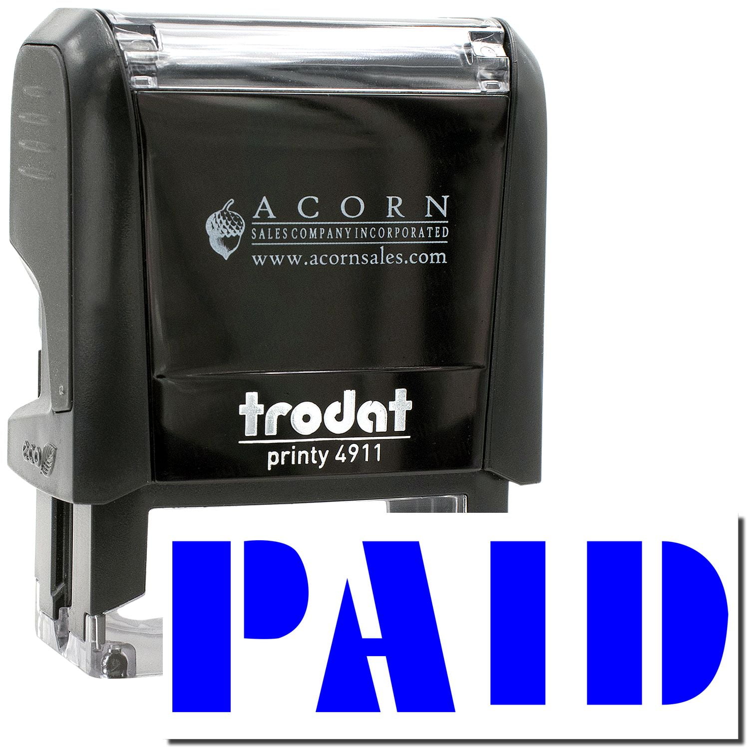 Self-Inking Bold Paid Stamp, Trodat Printy 4911, Press and Print ...