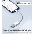 USB-C to USB Camera Adapter for iPhone 17 16 15, MFi Certified OTG ...
