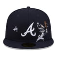 Men's New Era Navy Atlanta Braves Looney Tunes Bugs Bunny 59FIFTY ...